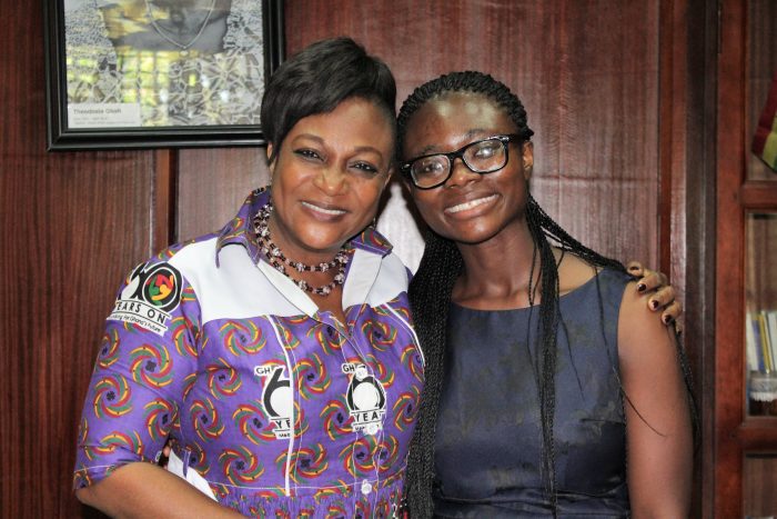 Minister interacts with Nana Abu-Bonsrah : Ministry of Gender, Children ...