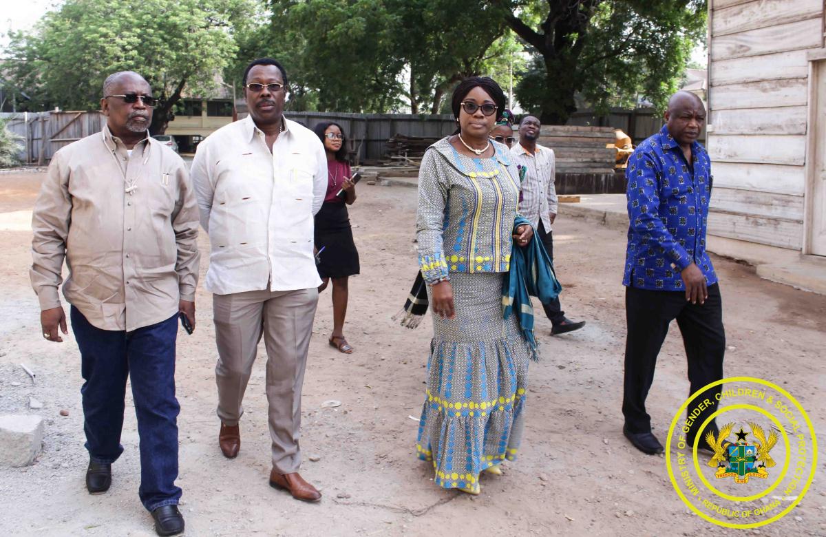 HON. CYNTHIA MORRISON INSPECTS MoGCSP CONSTRUCTION SITE : Ministry of ...