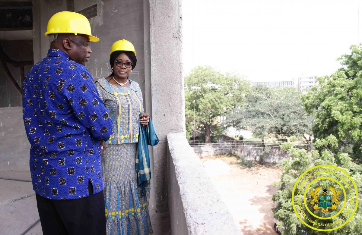 HON. CYNTHIA MORRISON INSPECTS MoGCSP CONSTRUCTION SITE : Ministry of ...